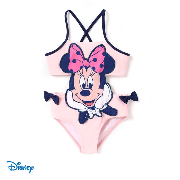 Disney Minnie Mouse Girls Bikini Swimsuits Graphic One Piece Bathing ...