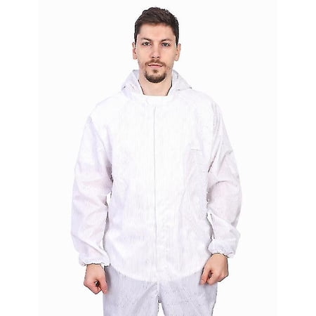 One-piece Hooded Electrostatic Clothing Protective Clothing Dust-free ...