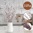 35 Pcs Real Dried PussyWillow Preserved Greenery Branches for Vase ...