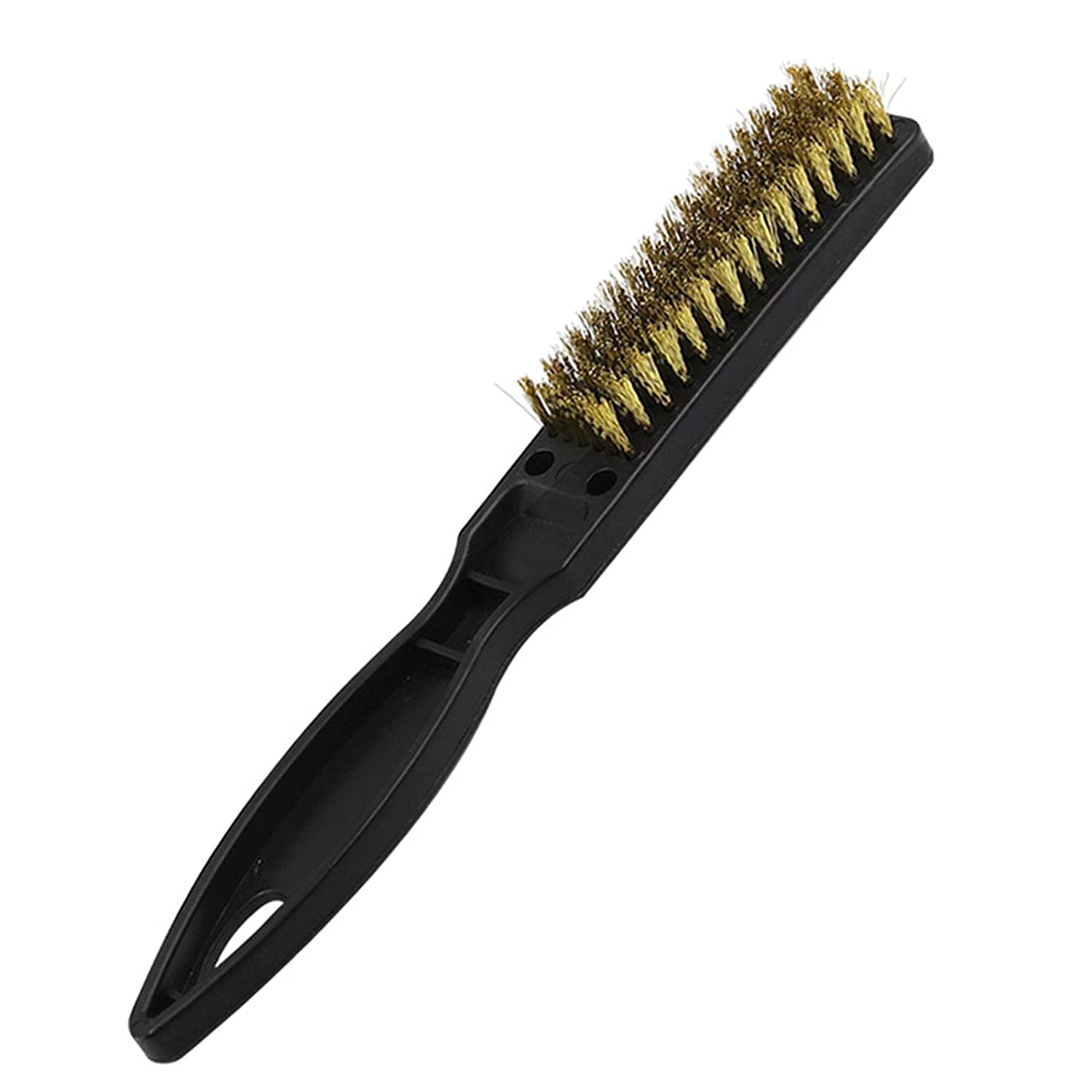 Brass Brush, Bristle Wire Brush, Long Handle, 15x6 Row Wire for ...