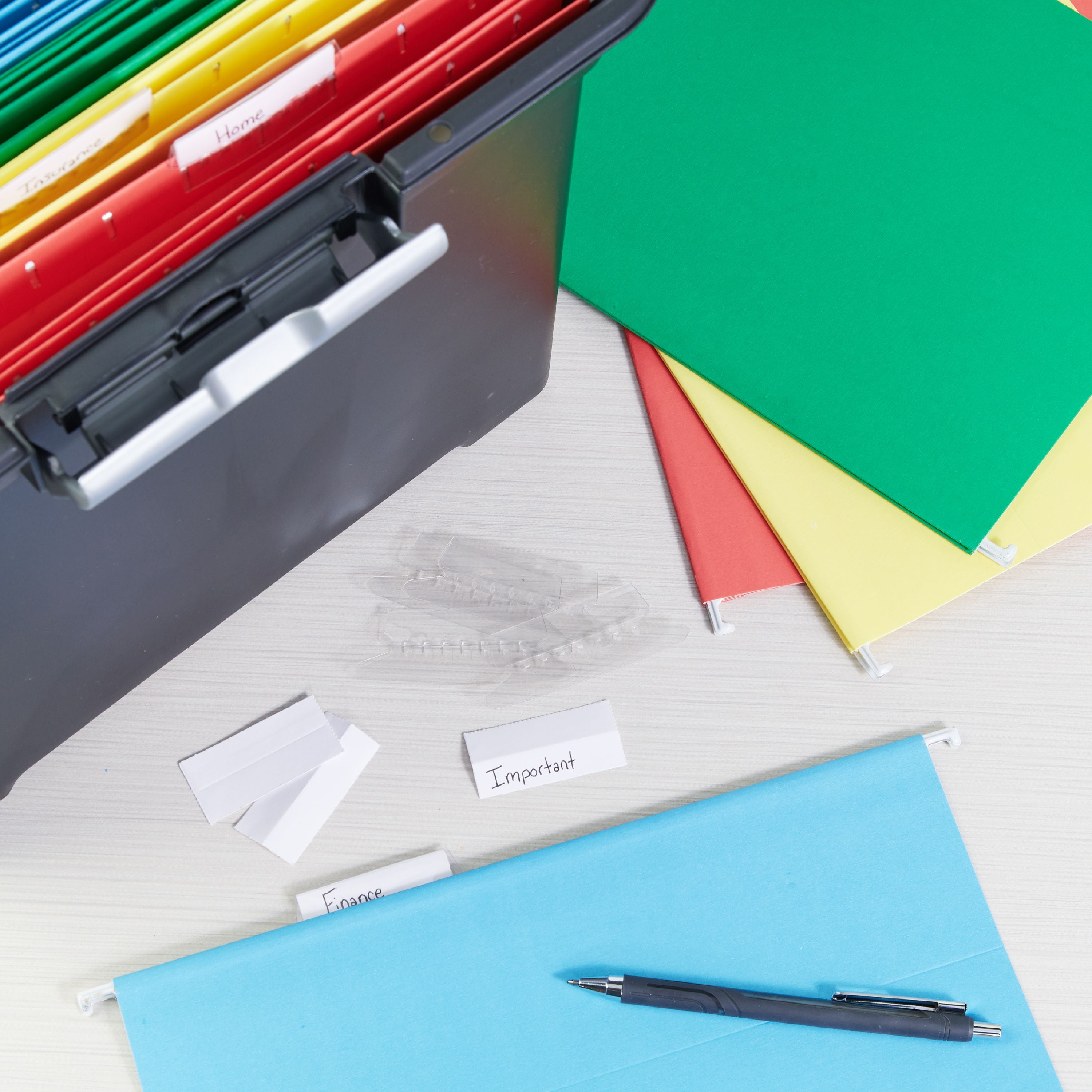 Pen+Gear Assorted Colors Letter sized Hanging File Folders, 25 Count