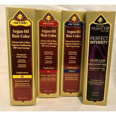 One 'N Only Argan Oil Permanent Color Cream (3 oz) - 4R Medium Red ...