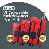 TACH V3 3-Piece Hardshell Spinner Luggage Set with TSA-Approved Locks ...