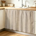 Abstract Beige Cabinet Curtains for Kitchen 28"Wx51"L, Rustic Farm ...