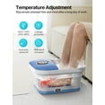 ALLJOY Collapsible Foot Spa Bath, Foot Massager With Heat, Bubbles ...