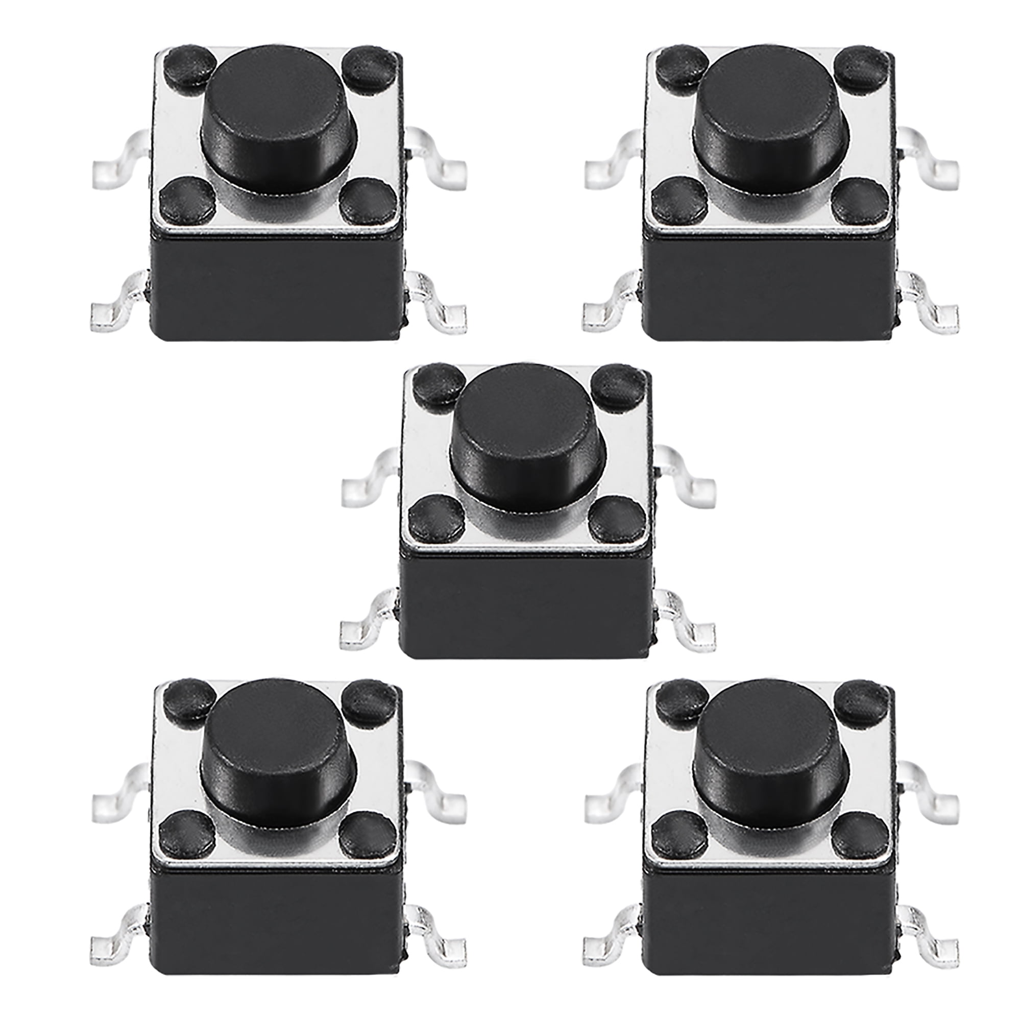 6x6x5mm PCB SMD SMT Mount 4 Pins Push Button SPST Tactile Tact Switch ...