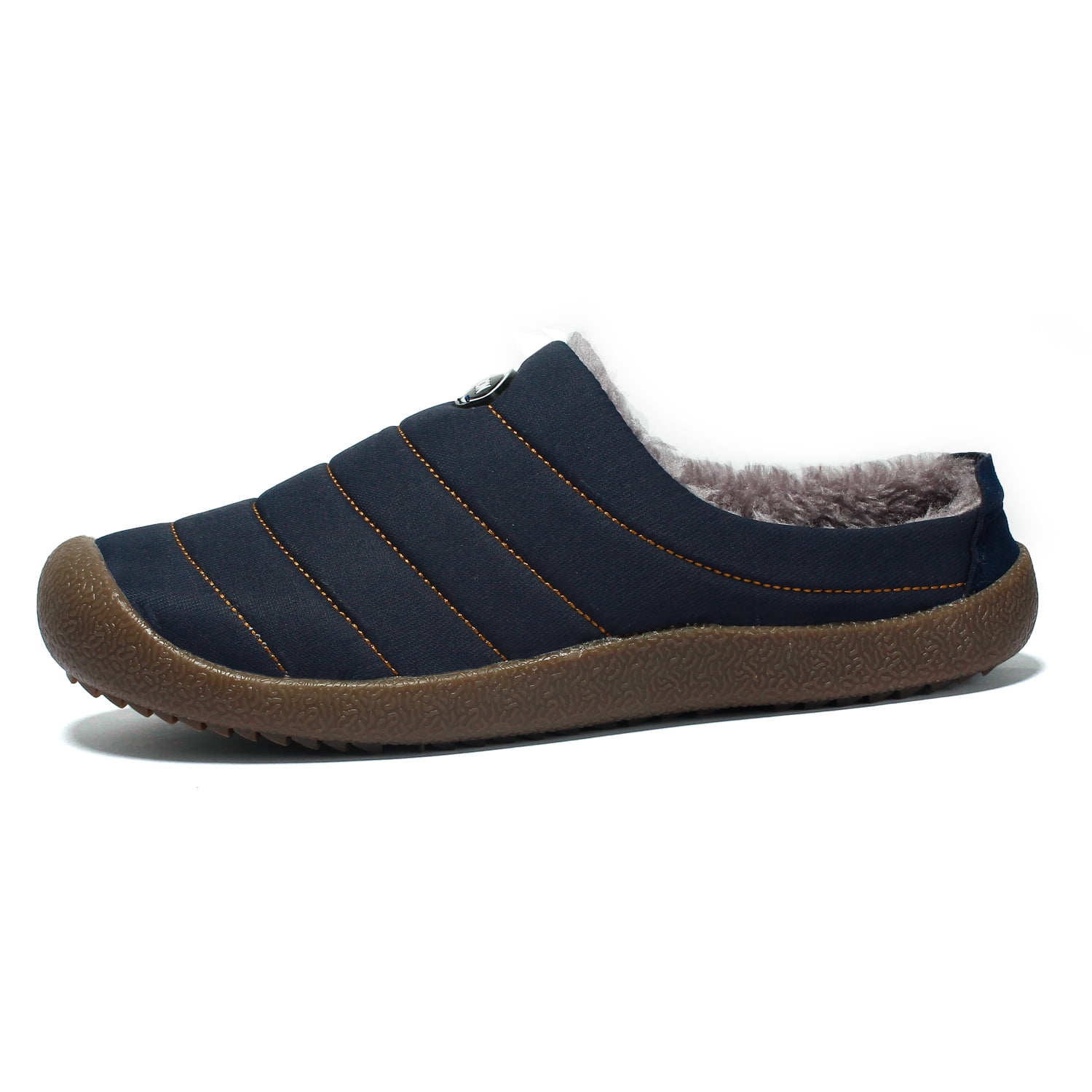 Calceus Mens Womens Comfortable Faux Fur Lined Slippers Anti-Skid ...