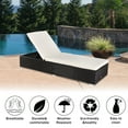 Ktaxon Outdoor Patio Furniture: Modern Wicker Chaise Lounge Chair, Sun ...