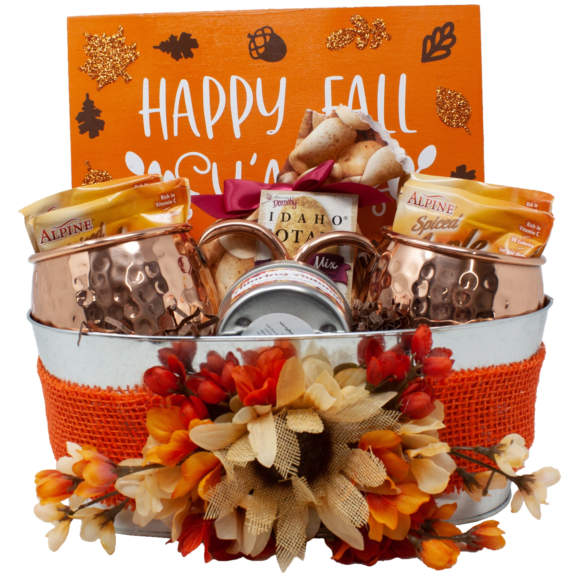 Happy Fall Y'all Unique Autumn Inspired Gift Basket - Walmart.com