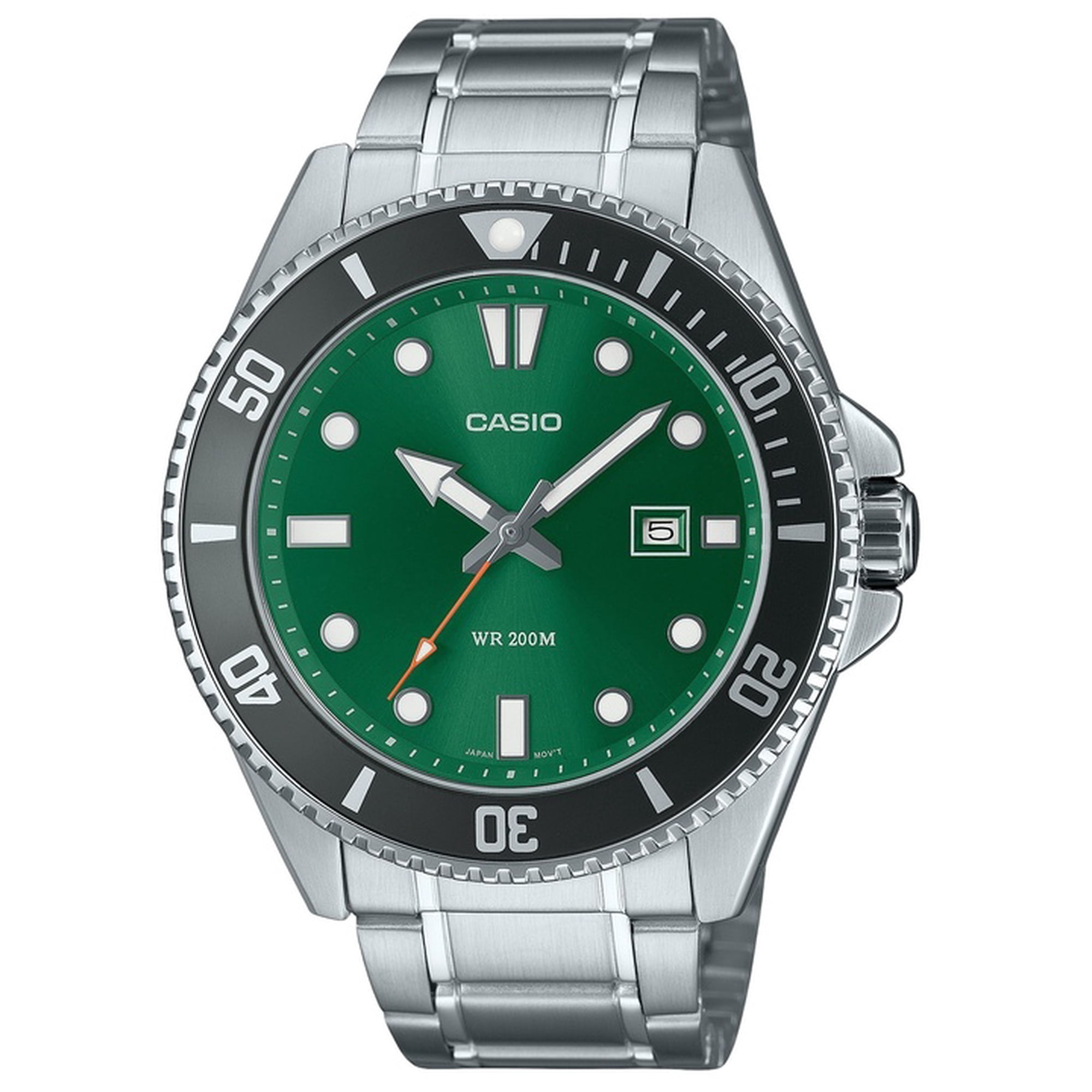 Click here for Casio Standard Analog Stainless Steel Green Dial Q... prices