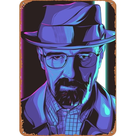 Mr White Neon Breaking Bad 3 Metal Room Decor Classic Poster Cool Wall ...