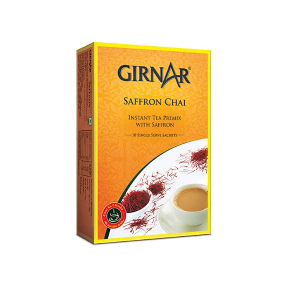 Girnar Saffron Tea Premix (10 Sachets) - Walmart.com