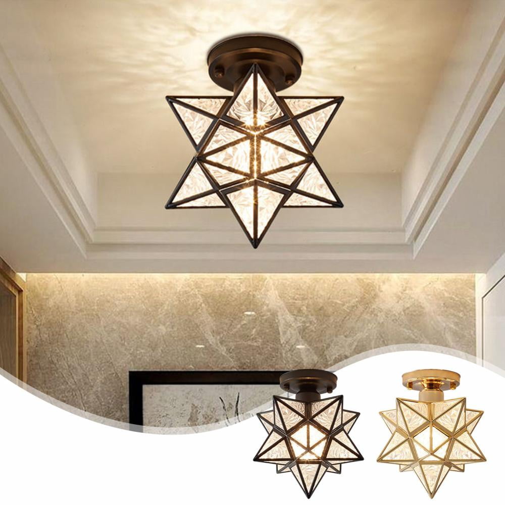 Click here for Feltree Five-Pointed Star Crystal Ceiling Light Fo... prices