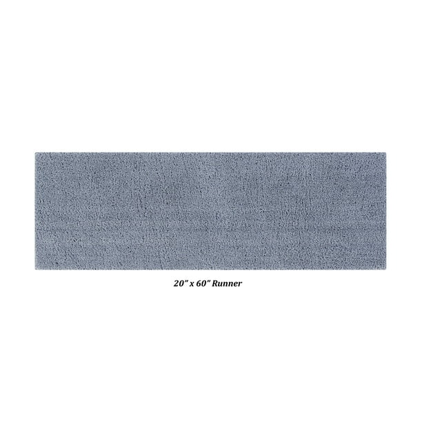 Better Trends Micro Plush Polyester 20" x 60" Bath Rug - Light Gray ...