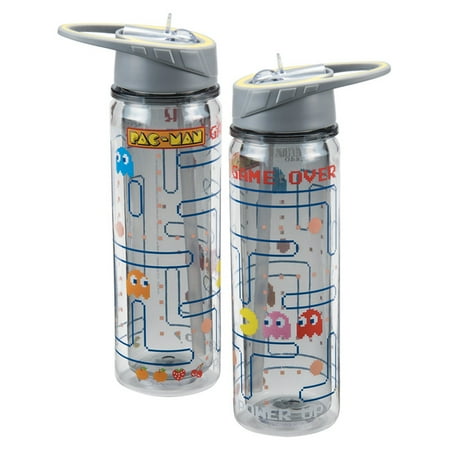 PAC-MAN 18 oz. Tritan Water Bottle Pac Man PacMan Video Game Retro ...