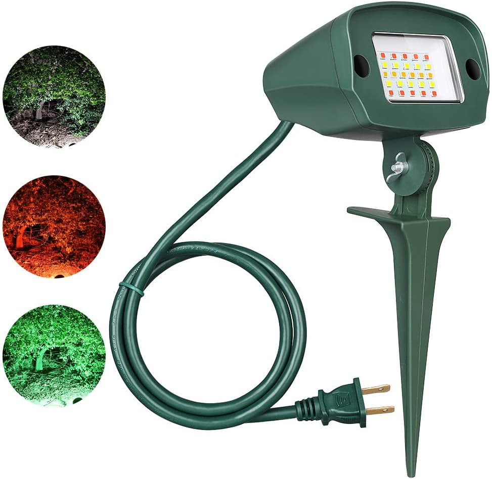 Outdoor Halloween Spotlight Floodlight Stake Light Sensor, 6W ...