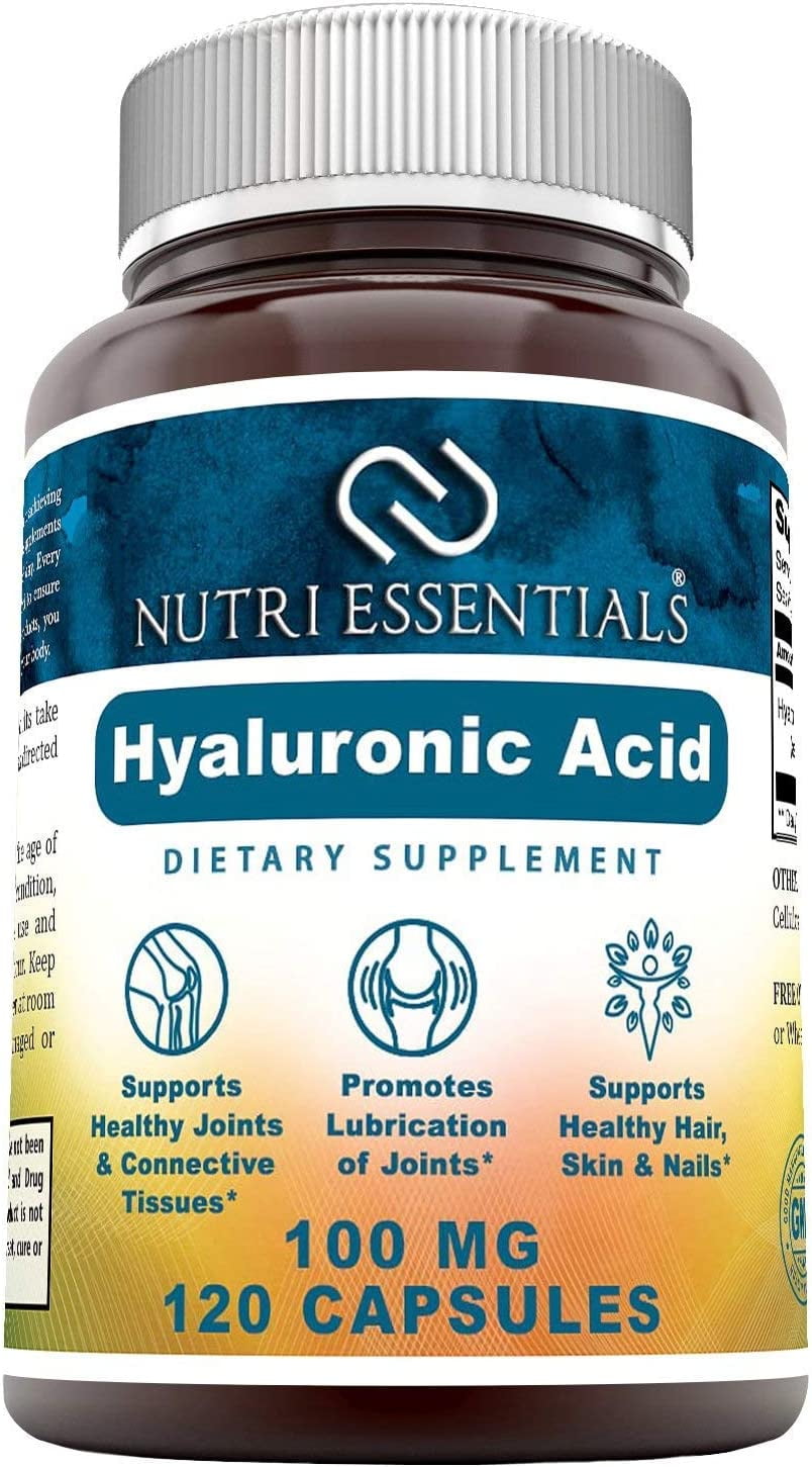 Nutri Essentials Hyaluronic Acid Dietary Supplement - 100 mg 120 ...
