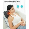 Alljoy Portable Full Body Cordless Shiatsu Neck And Back Massager With
