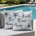 Blue Texas Star Pillow Covers Set of 4, Vintage Berry Faith Love Home ...