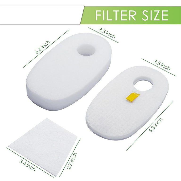 Shark Vacuum Filter Replacement 4 Packs Replacement Foam Filters ...
