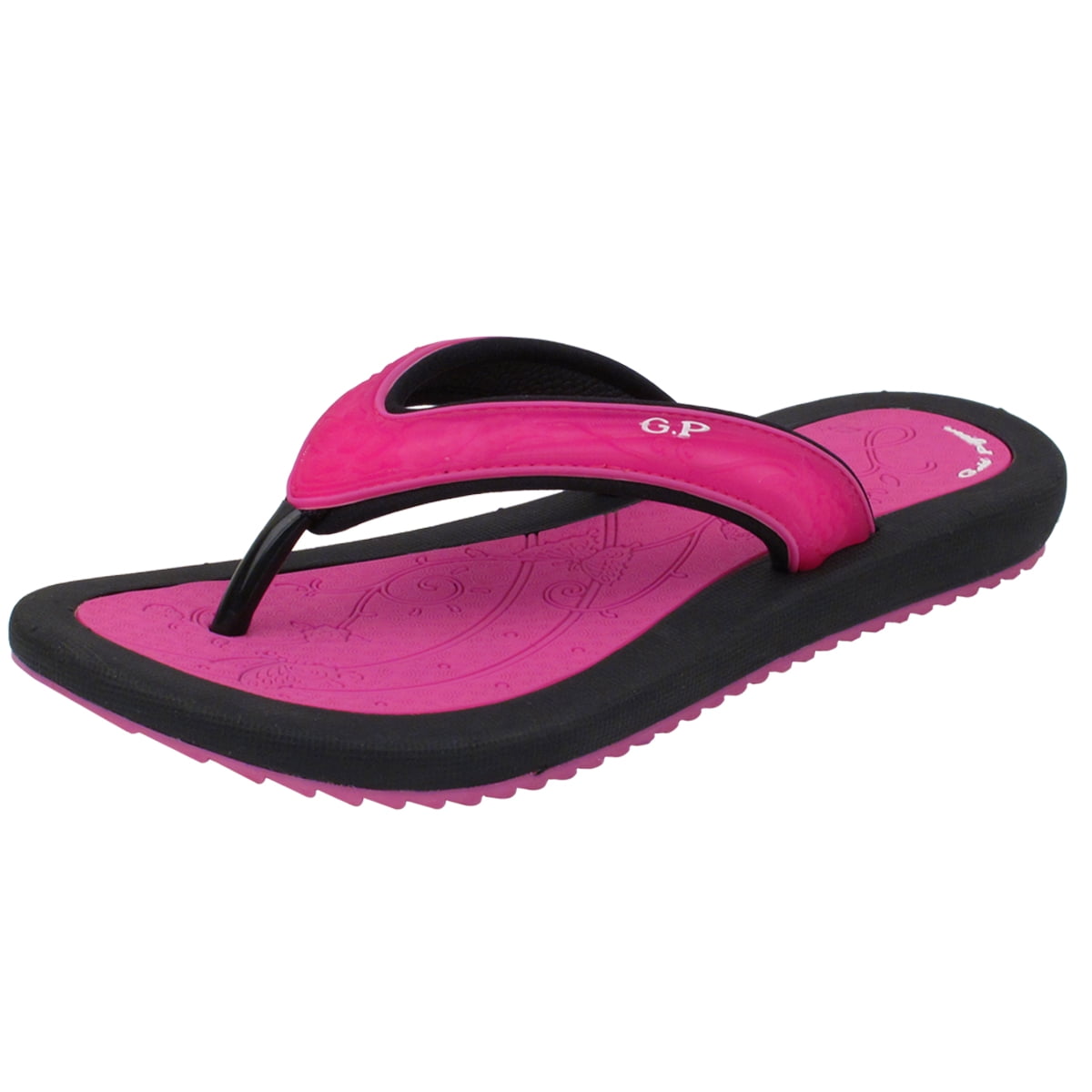 GP Breeze Light Weight Flip Flops for Women: 6883 Fuchsia, EU37 (US ...