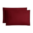 Mainstays 2-Piece 300 Thread Count Solid Luscious-Merlot CVC Cotton ... Mainstays 2-Piece 300 Thread Count Solid Luscious-Merlot CVC Cotton ...