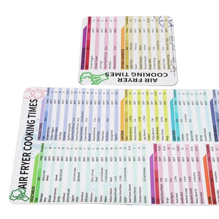 Fryer Cooking Times Chart Fryer Cheat Sheet Cooking Frying Time ...