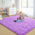 Dwelke Fluffy Shag Area Rugs Soft Fuzzy Shaggy Rugs for Girls Bedroom ...