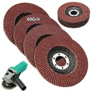 Tiger Paw Coated Abrasive Flap Discs,4 1/2",80 Grit,7/8 Arbor,Phenolic ...
