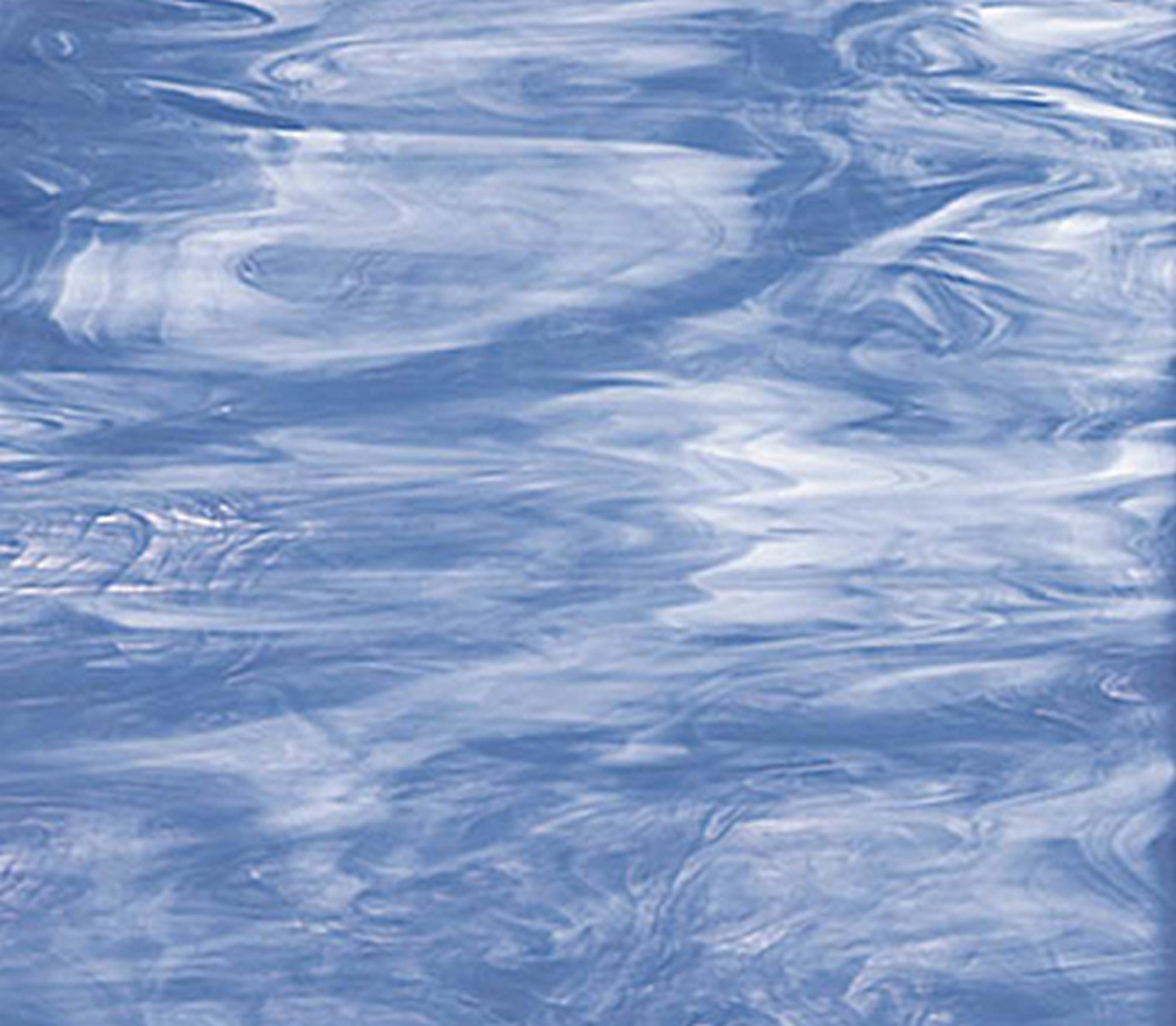 OCEANSIDE STAINED/FUSING GLASS SHEETS - PALE BLUE/WHITE FUSIBLE (Small ...