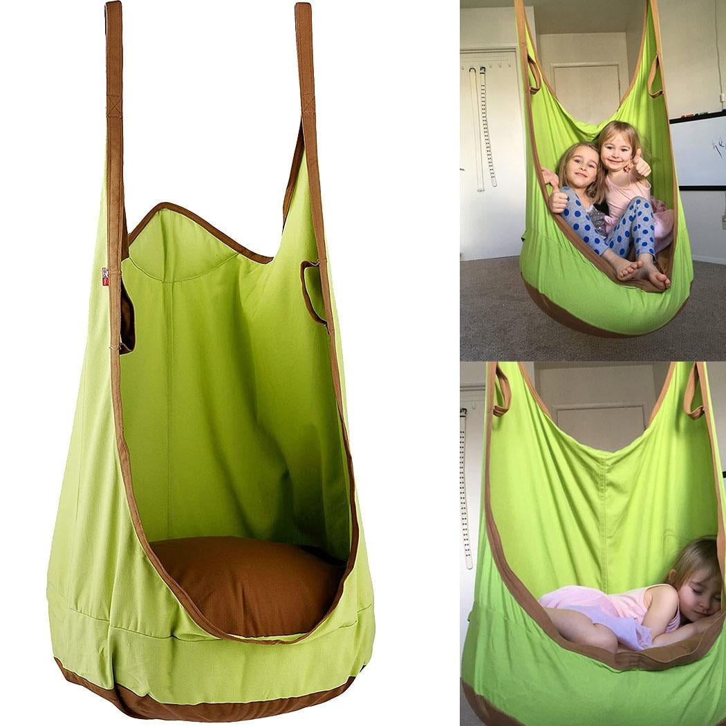 Outdoor Casual Adult Kids Silkworm Double Buckle Bag Swing Pod Swing ...