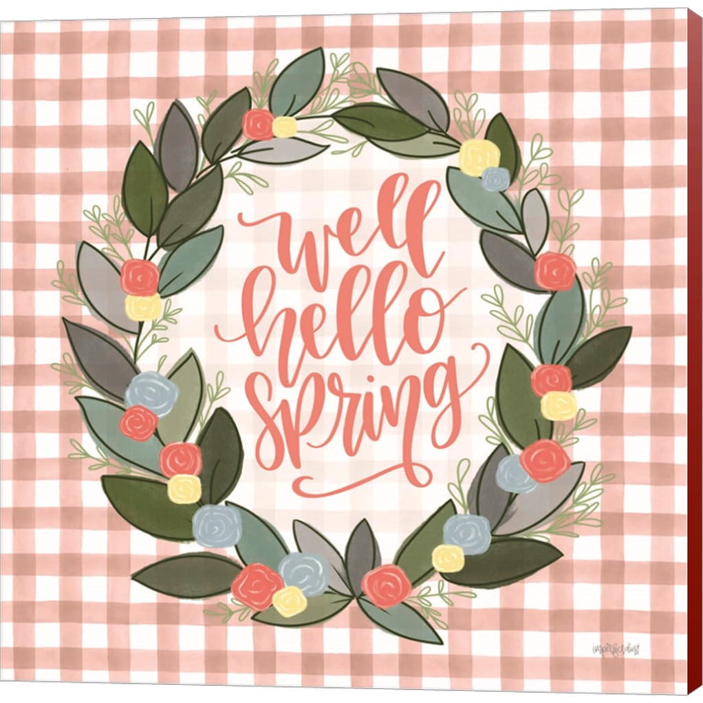 Great Art Now Well Hello Spring by Imperfect Dust, Canvas Wall Art, 12W ...