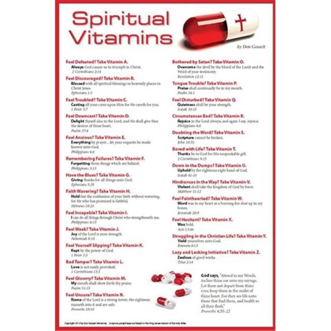 Whitaker House 06567X Poster Spiritual Vitamins | Walmart Canada