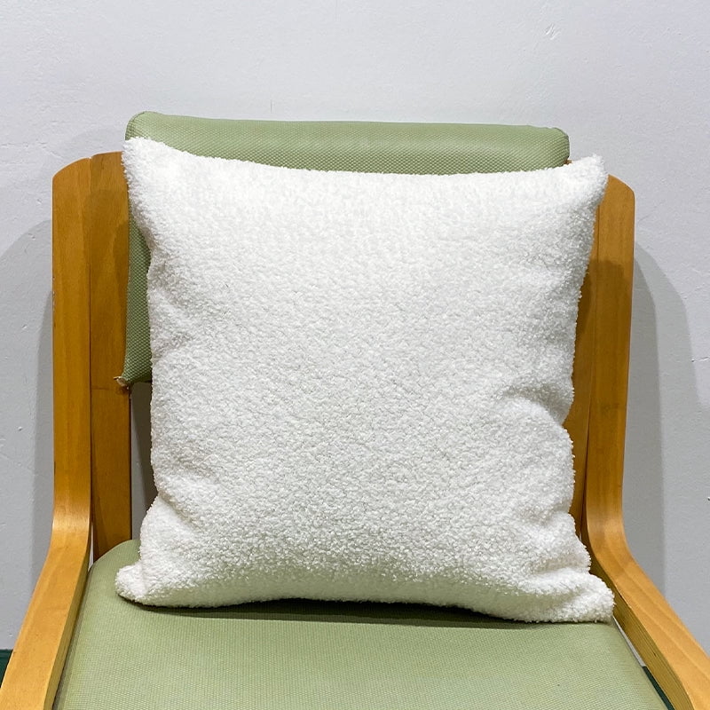 Teddy Faux Fur Cushion Cover Plush Pillow Cover Pack of 2 18''x18'' 10 ...