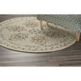 LR Home Medallion Dazzle Blooming Indoor Round Rug ( 6 ft x 6 ft ...