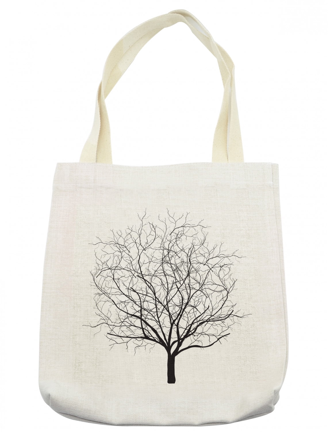 Tree Tote Bag, Old Withered Oak Crown Without Leaves Tree Branches ...