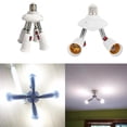 HannLk Light Socket Splitter 2/3/4/5 in 1E27 Base Adapter Converter for ...