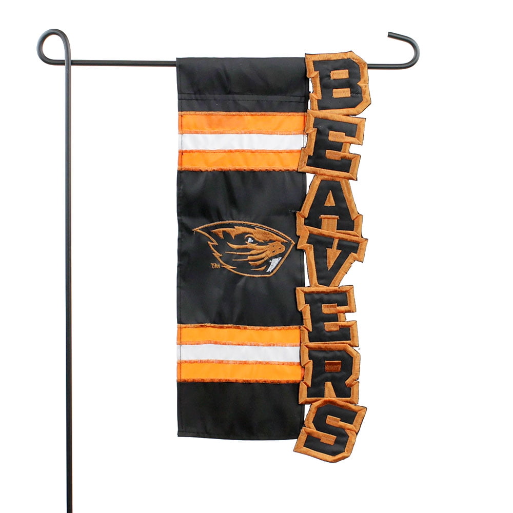 Oregon State University Beavers Applique Sculpted Garden Flag - Walmart.com