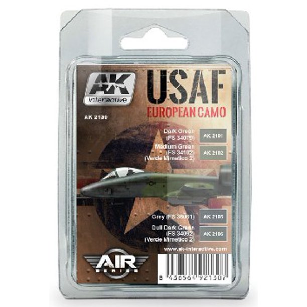 Air Series: USAF European Camo Acrylic Paint Set (4 Colors) 17ml ...