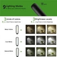Rechargeable Book Light 9 LED, 5 Modes Touch Control, up to 60 Hours ...
