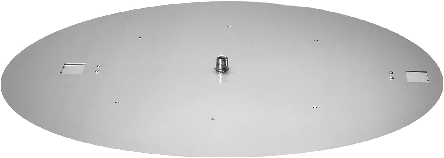 Celestial 30" Round Flat Burner Pan, Stainless Steel, 1/2" NPT, 18 ...