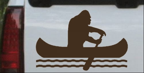 Bigfoot Sasquatch Canoe Car or Truck Window Decal Sticker - Walmart.com