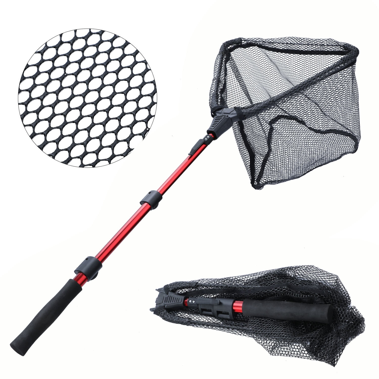 Sougayilang 65/95/112/150Cm Retractable Fishing Net Telescopic Foldable ...
