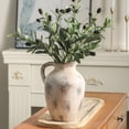 Ceramic Decorative Vase Rustic -9.7 in. Handcrafted Home Accent ...