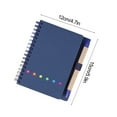 Kraft Paper A5 Grid Notebook with Stickers and Pen - 70 Pages, 8mm ...