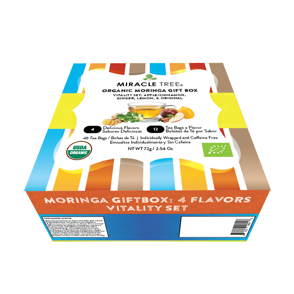 Miracle Tree - Gift Box with Organic Moringa Superfood Tea, 48 ...