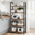62.2'' H Bookshelf, Tall Book Shelf, Book Storage Shelves, Wood ...