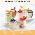 320-Pack 5 oz Mini Plastic Dessert Cups with Spoons, Clear Reusable ...
