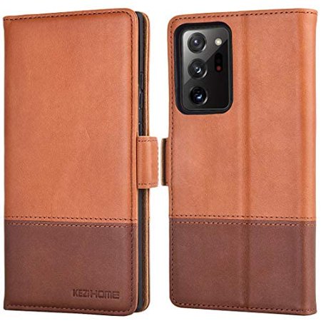 KEZiHOME Note 20 Ultra Case, Genuine Leather [RFID Blocking] Galaxy Note 20 Ultra 5G Wallet Case ...