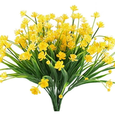 5 Feet High Artificial Reed with Decorative Yellow and Pink Flowers ...